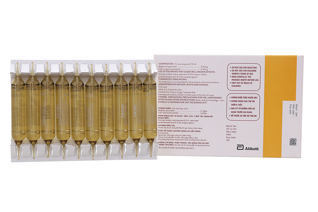 Dung dịch uống Fatig hộp 20 ống-Nhà thuốc An Khang