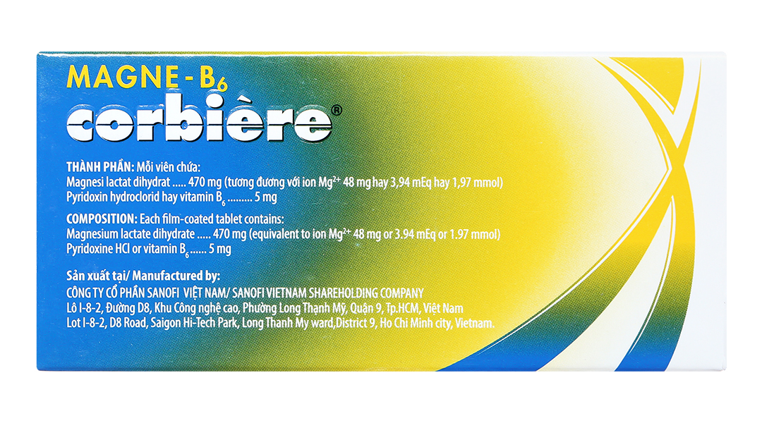 Thuốc Magne B6 Corbiere hộp 50 viên-Nhà thuốc An Khang