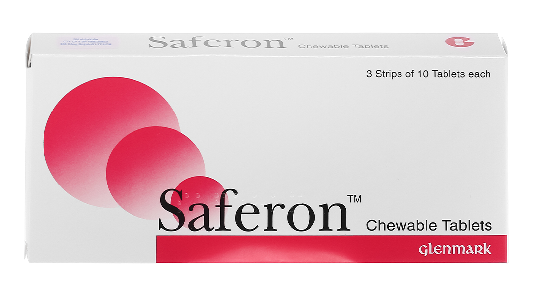 Thuốc Saferon hộp 30 viên nhai-Nhà thuốc An Khang
