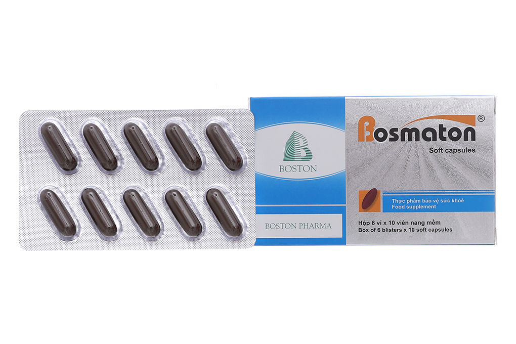 Viên uống hỗ trợ tăng cường sức đề kháng cơ thể Bosmaton 60 viên - 08/ ...