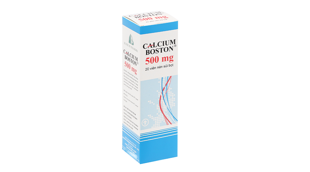 Viên sủi Calcium Boston 500mg hộp 20 viên - Nhà thuốc An Khang