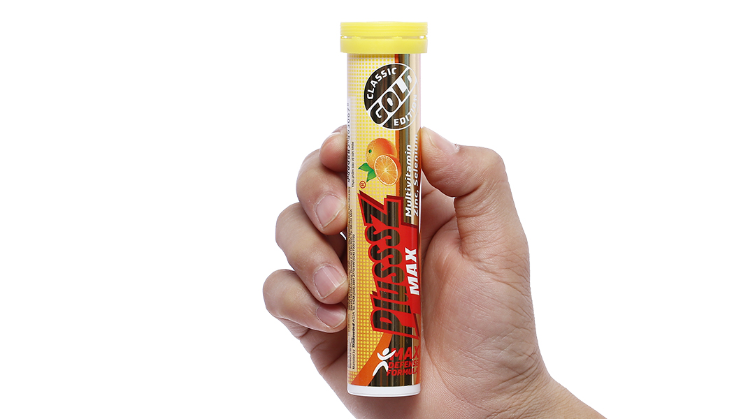 Viên sủi Plusssz Gold Max Multivitamin bổ sung vitamin tuýp 20 viên ...