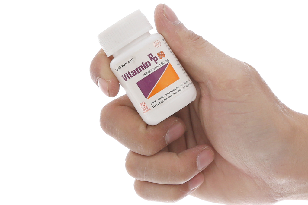 Thuốc vitamin PP 50mg Pharmedic chai 60 viên-Nhà thuốc An Khang