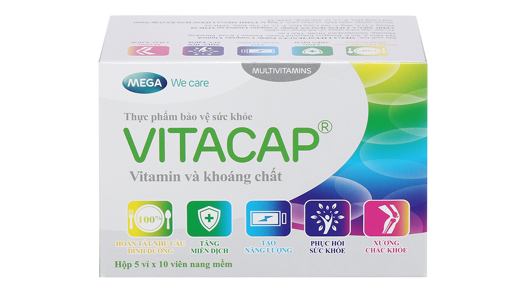 Vitacap bổ sung vitamin và khoáng chất hộp 50 viên - 08/2024 ...
