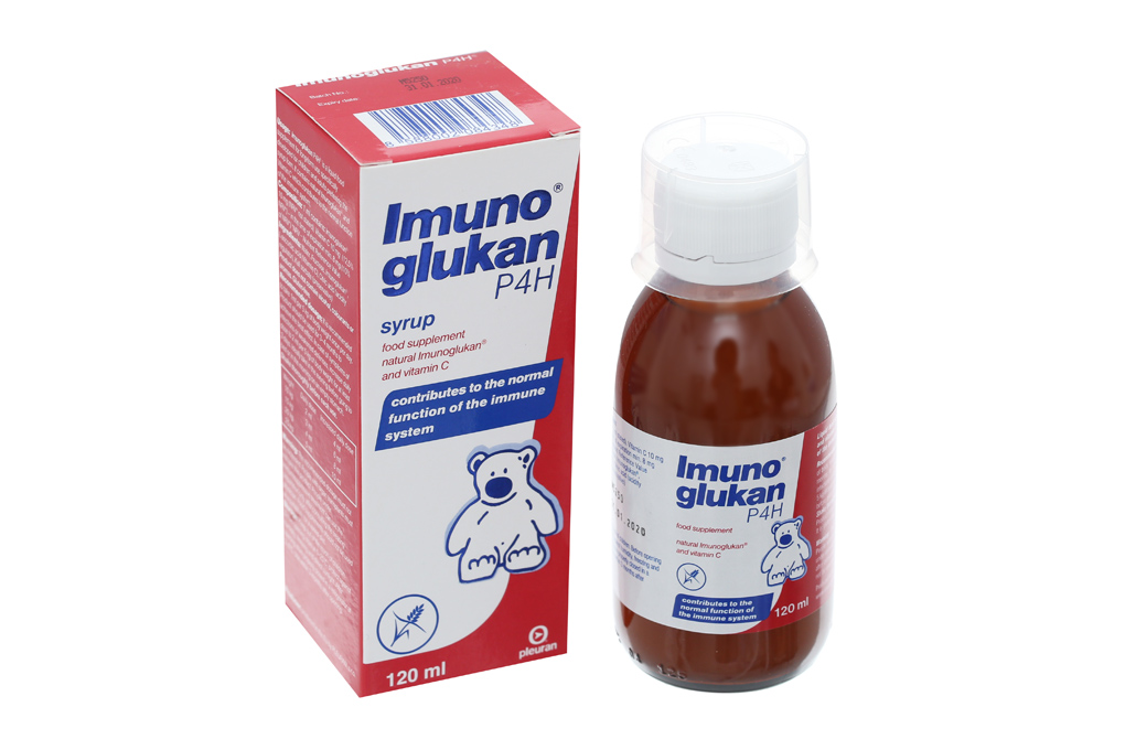 Siro tăng sức đề kháng cho trẻ Imunoglukan P4H chai 120ml