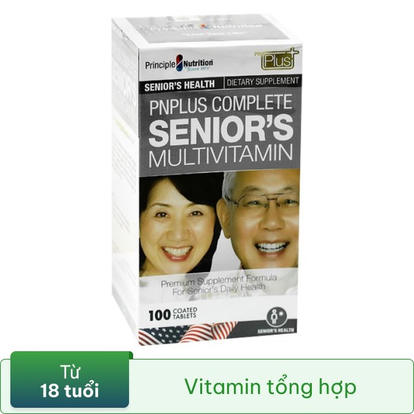 PNPlus Complete Senior's Multivitamin bổ sung vitamin người cao tuổi ...