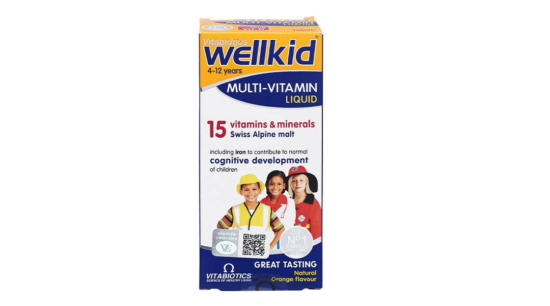 Siro bổ sung vitamin WellKid Multi-Vitamin Liquid chai 150ml