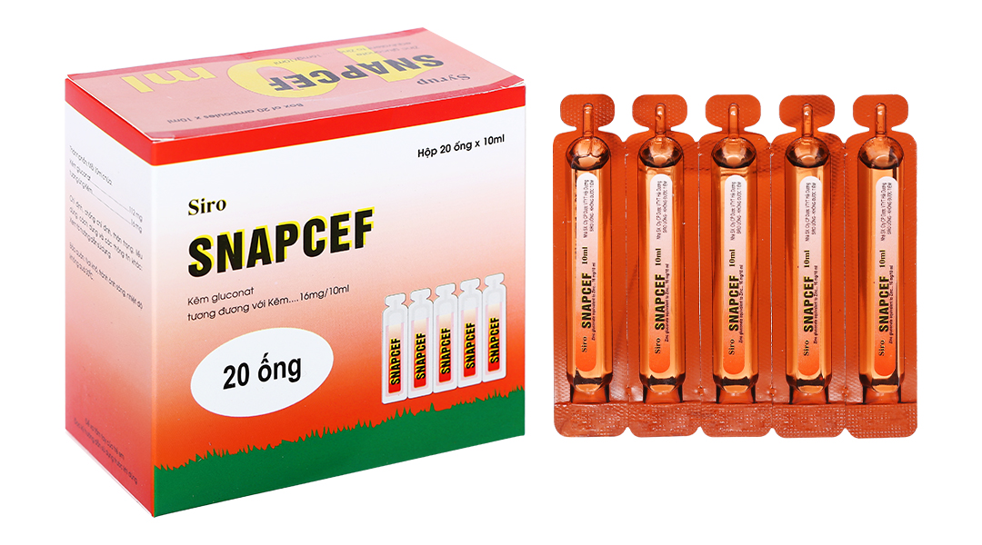 Thuốc Syrup Snapcef 10ml hộp 20 ống-Nhà thuốc An Khang
