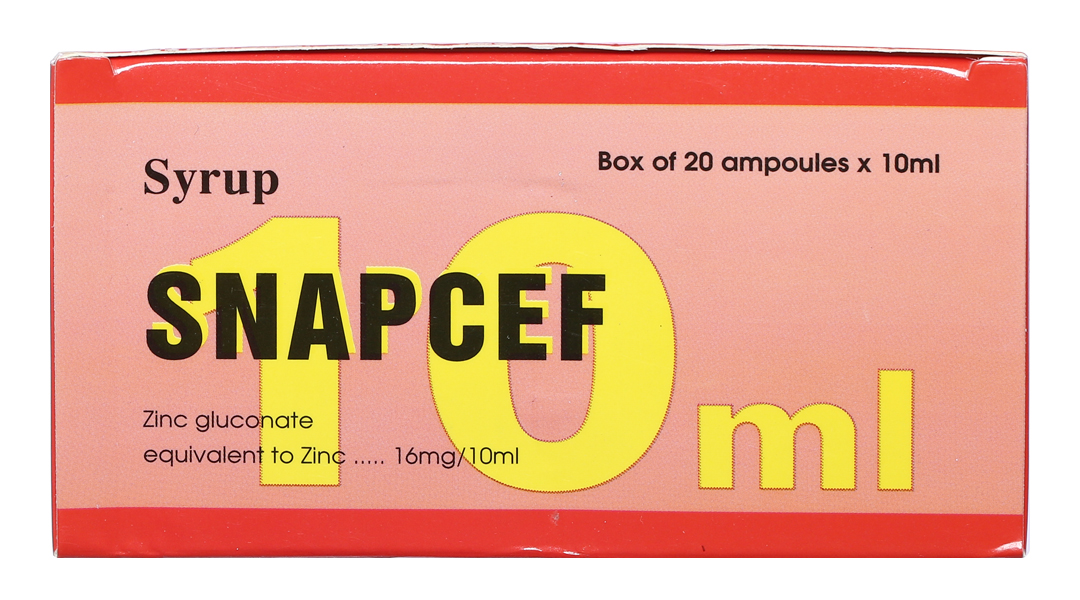 Thuốc Syrup Snapcef 10ml hộp 20 ống-Nhà thuốc An Khang