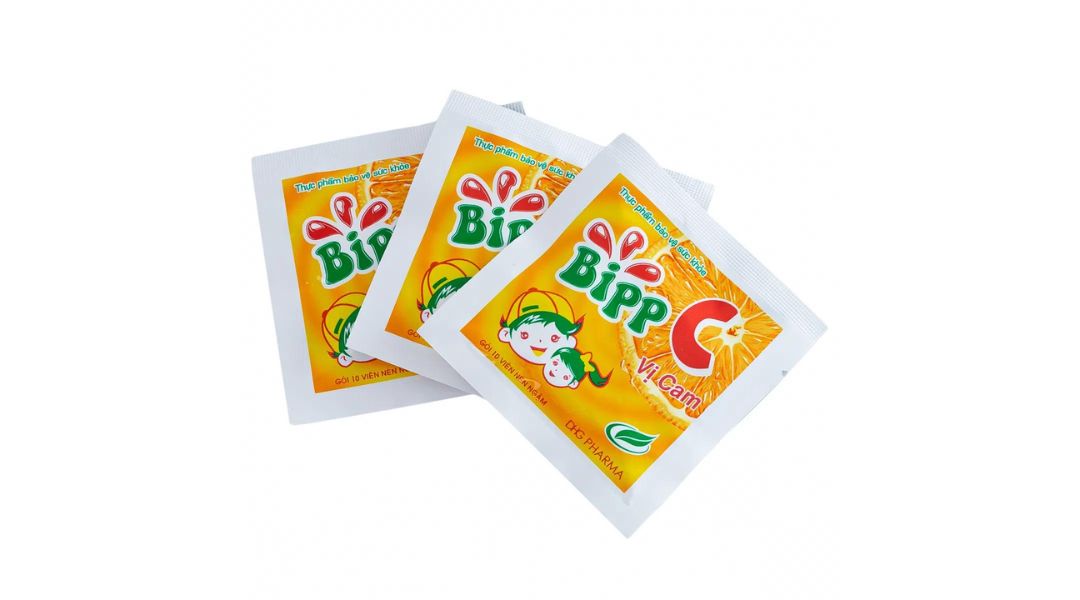 Viên ngậm Bipp C vị cam DHG hỗ trợ tăng cường sức đề kháng hộp 35 gói - 08/2024 ...