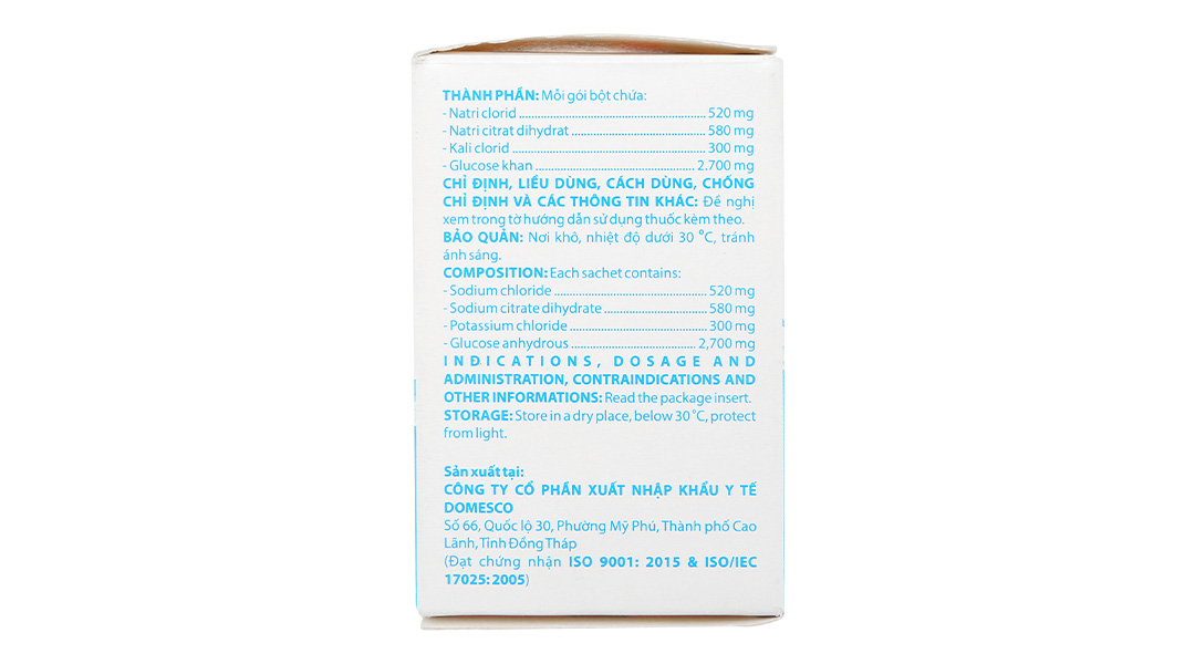 Oresol 245 DMC hộp 20 gói bổ sung nước và muối khoáng cho cơ thể - Nhà ...