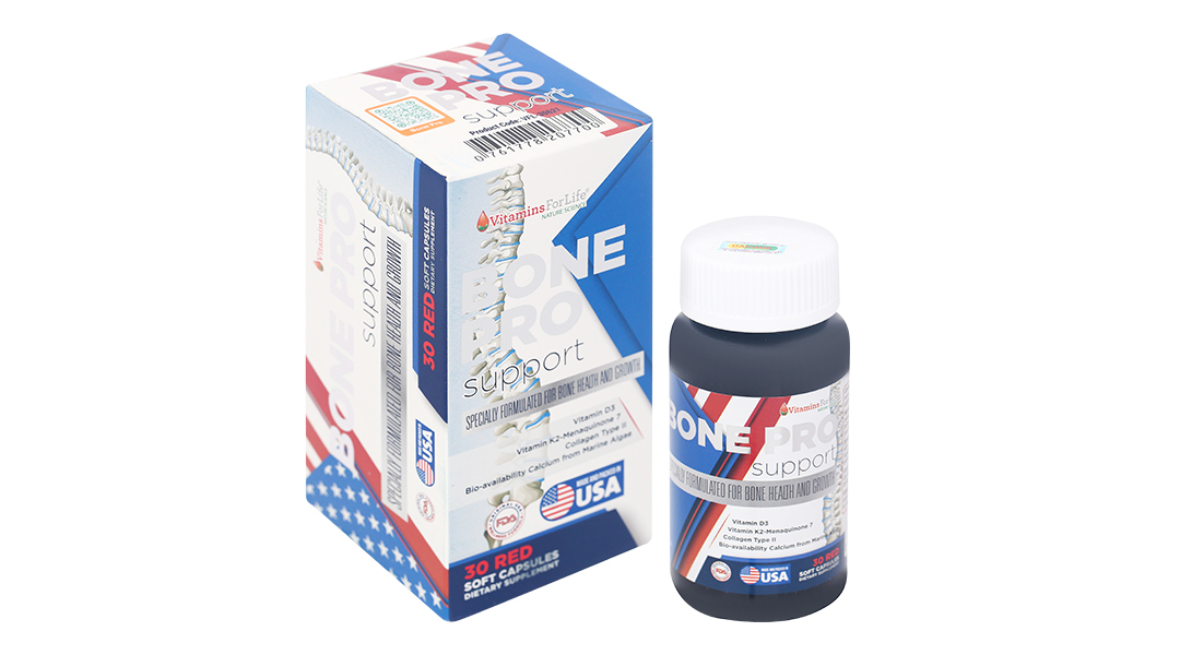 Bone Pro Support bổ sung canxi, giúp chắc xương hộp 30 viên - 08/2024 ...