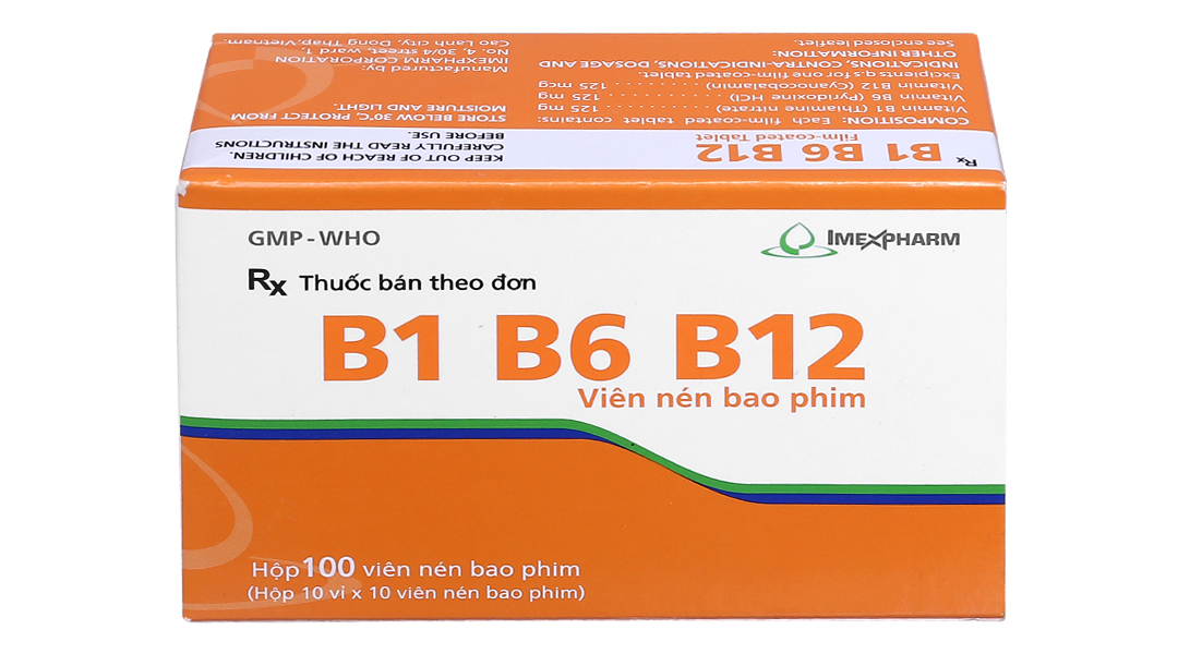 B1 B6 B12 IMP 100 viên bổ sung vitamin B - Nhà thuốc An Khang