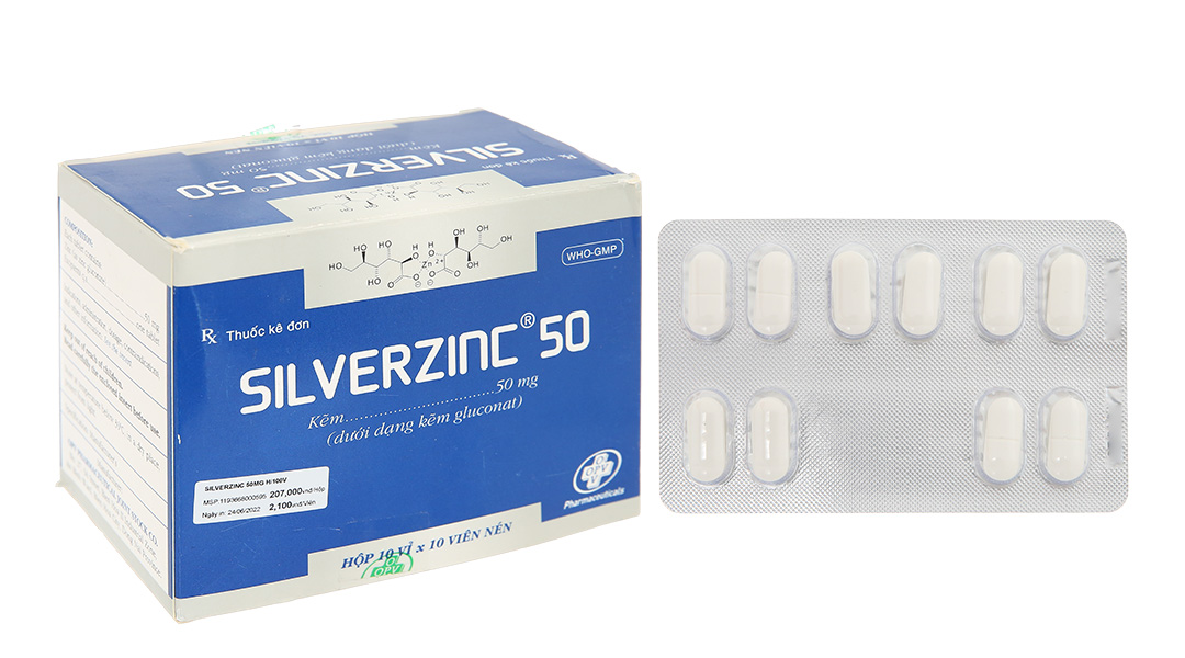 Silverzinc 50mg phòng và trị thiếu kẽm - Nhà thuốc An Khang