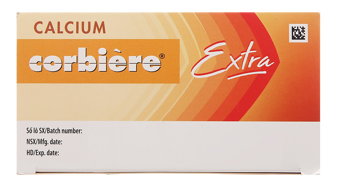 Calcium corbiere extra 10ml hộp 30 ống giúp xương chắc khỏe