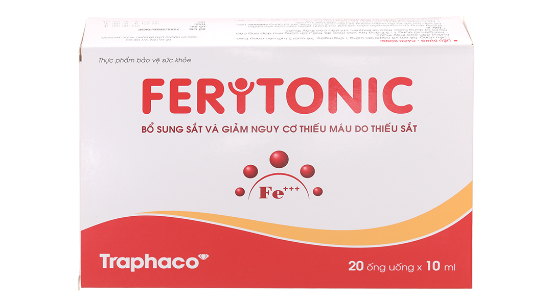 Feritonic bổ sung sắt, giảm nguy cơ thiếu máu hộp 20 ống - Nhà thuốc An ...