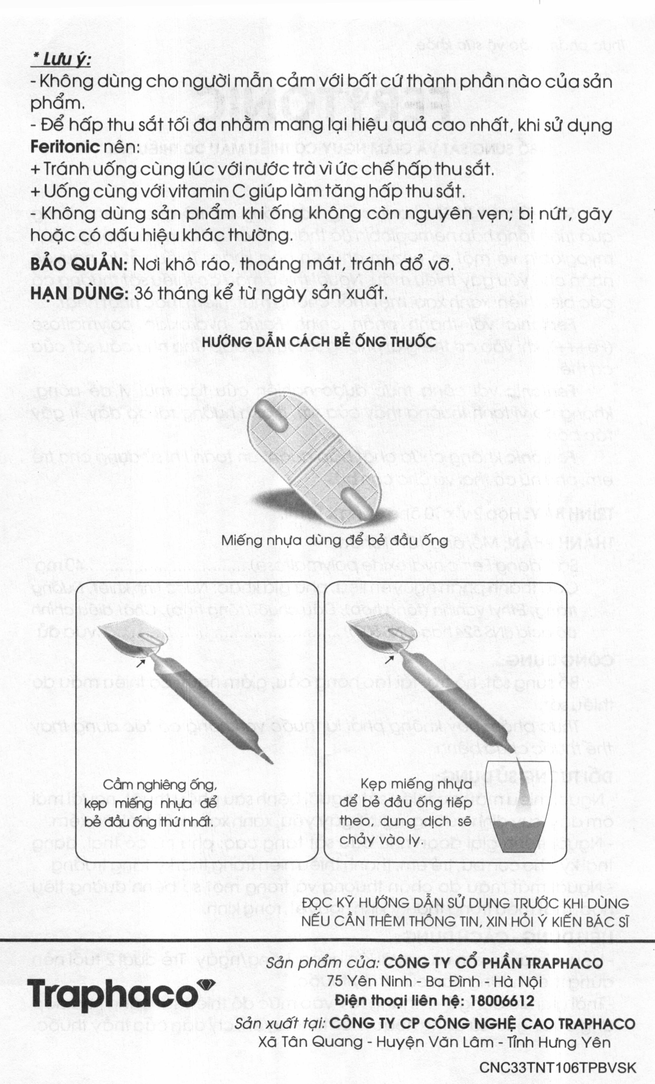 Feritonic bổ sung sắt, giảm nguy cơ thiếu máu hộp 20 ống - Nhà thuốc An ...