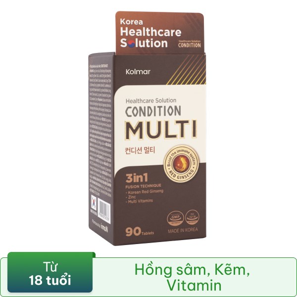 Thực Phẩm Bảo Vệ Sức Khỏe Condition Multi Viên H90V - 06/2026 ...