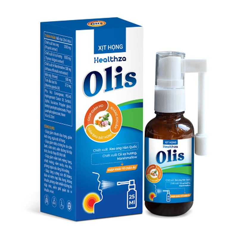 Xịt họng Healthza Olis chai 25ml - AVAKids.com