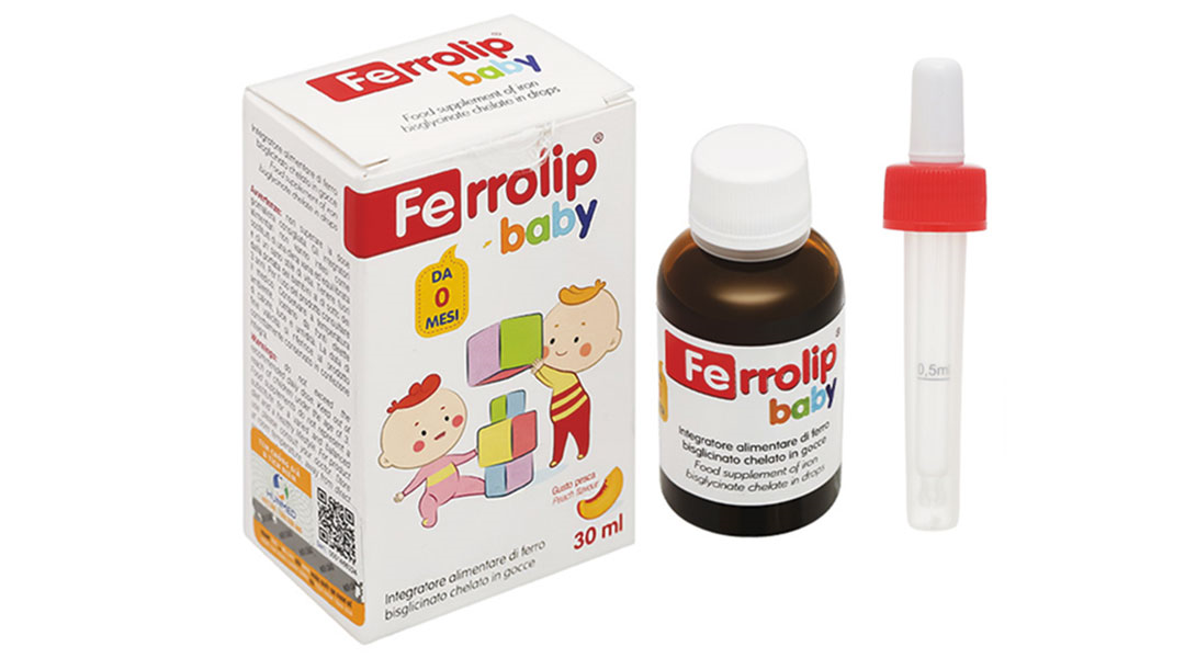 Dung dịch Ferrolip Baby giúp giảm nguy cơ thiếu máu do thiếu sắt cho bé lọ 30ml - 07/2024 ...