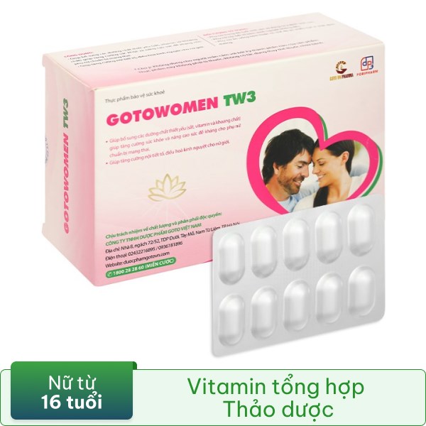Thực Phẩm Bảo Vệ Sức Khỏe Gotowomen Tw3 Hộp 6 Vỉ x 10 Viên - 12/2025 ...