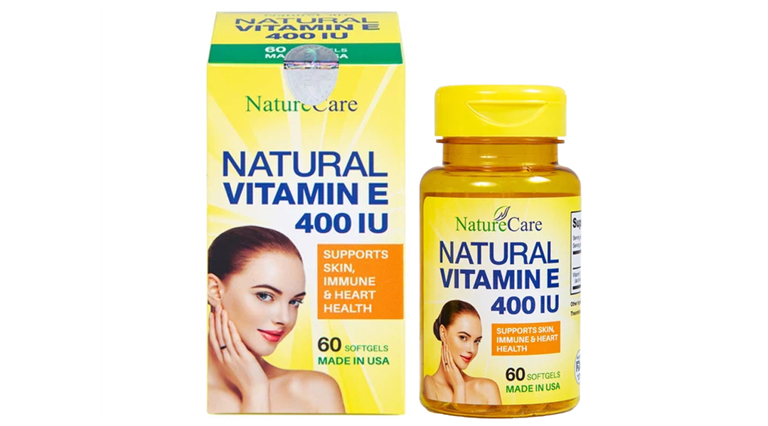 Naturecare Natural Vitamin E 400IU cải thiện và phục hồi da lọ 60 viên ...