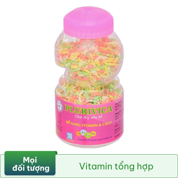 Cốm Plurivica bổ sung vitamin và canxi chai 80g - 11/2024 ...