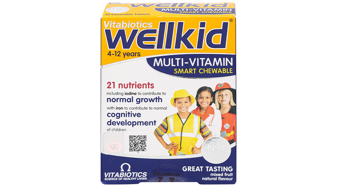 Viên nhai Vitabiotics Wellkid Multi-Vitamin tăng cường sức khỏe, đề ...