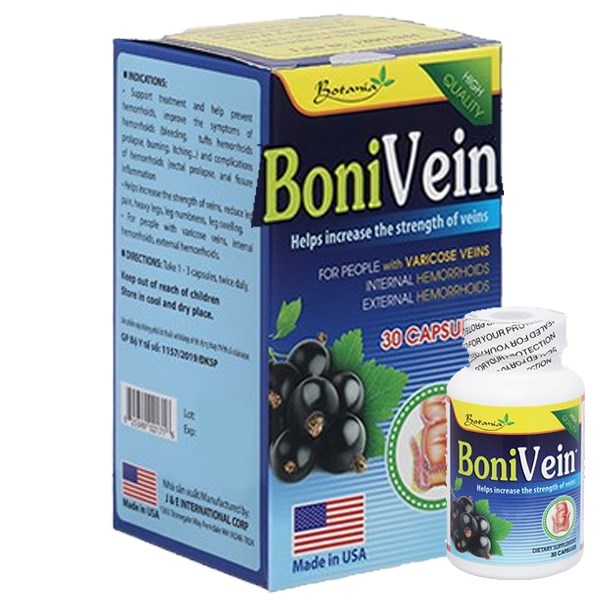 Ngăn ngừa suy giãn tĩnh mạch, trĩ Vein Forte hộp 60 viên