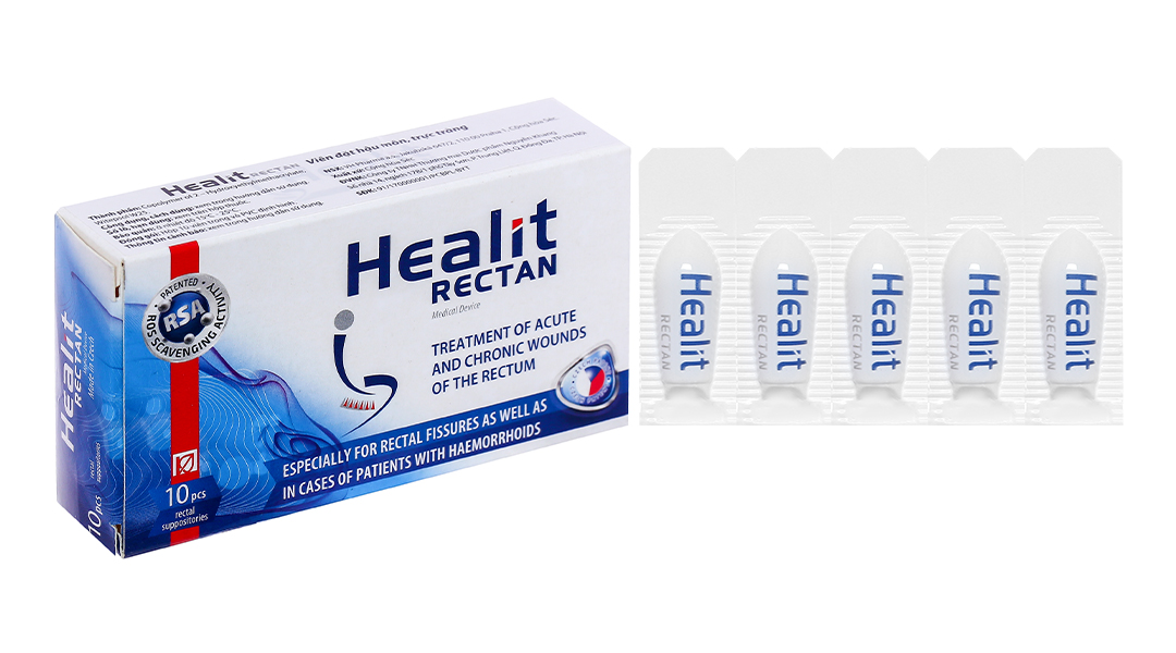 Viên đặt hậu môn Healit Rectan hỗ trợ trị trĩ hộp 10 viên - 08/2024 ...