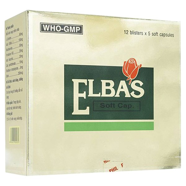Elbas trị mụn, làm đẹp da (12 vỉ x 5 viên) - 02/2025 | nhathuocankhang.com