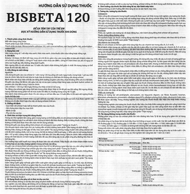 Thuốc Bisbeta 120mg hộp 42 viên - Nhà thuốc An Khang