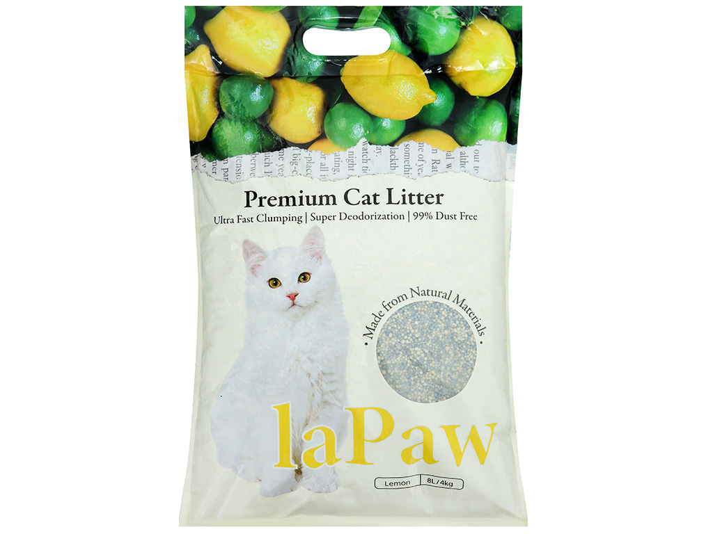 Cát vệ sinh cho mèo Lapaw hương chanh 4kg tại Bách Hoá XANH