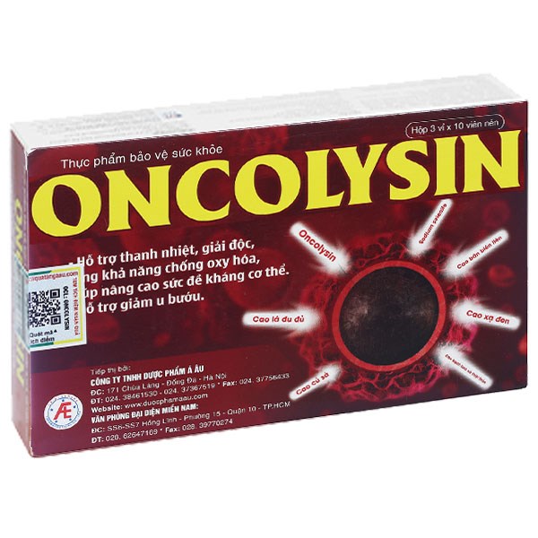 Oncolysin Hộp 30v - 08/2025 | nhathuocankhang.com