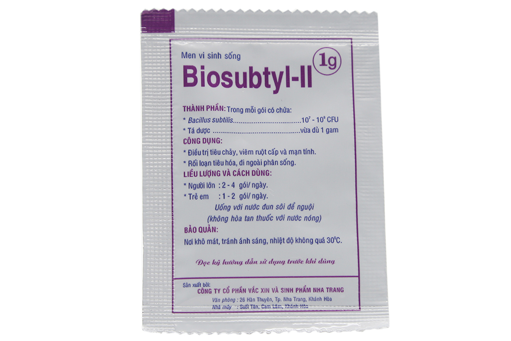 Bột men vi sinh Biosubtyl-II hỗ trợ trị rối loạn tiêu hóa (25 gói x 1g ...