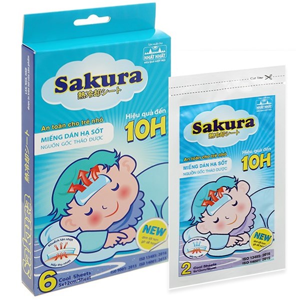 Miếng dán hạ sốt Sakura cho bé (3 gói x 2 miếng) - 10/2024 ...