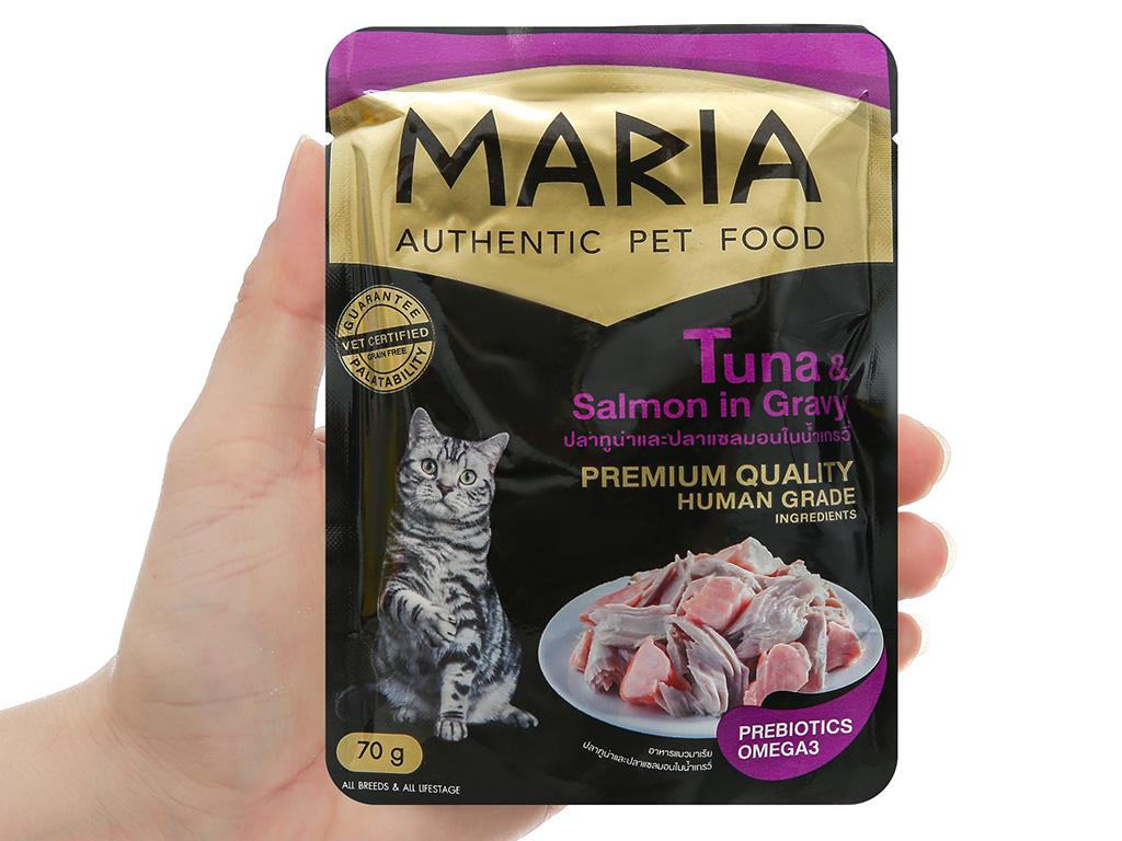 12 gói pate MARIA cá ngừ trắng, cá hồi 70g Bách Hoá XANH
