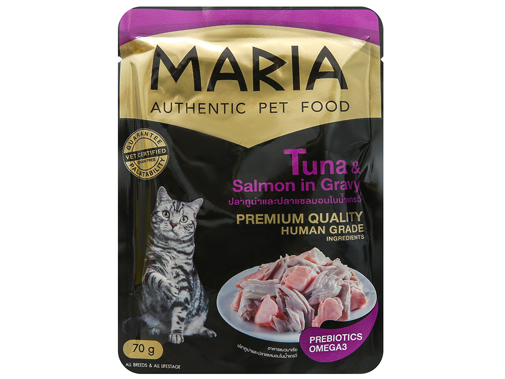 12 gói pate MARIA cá ngừ trắng, cá hồi 70g Bách Hoá XANH