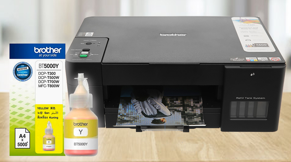 Mực in phun Brother BT5000Y Vàng/(DCP/MFC-Txxxx) | Chính hãng