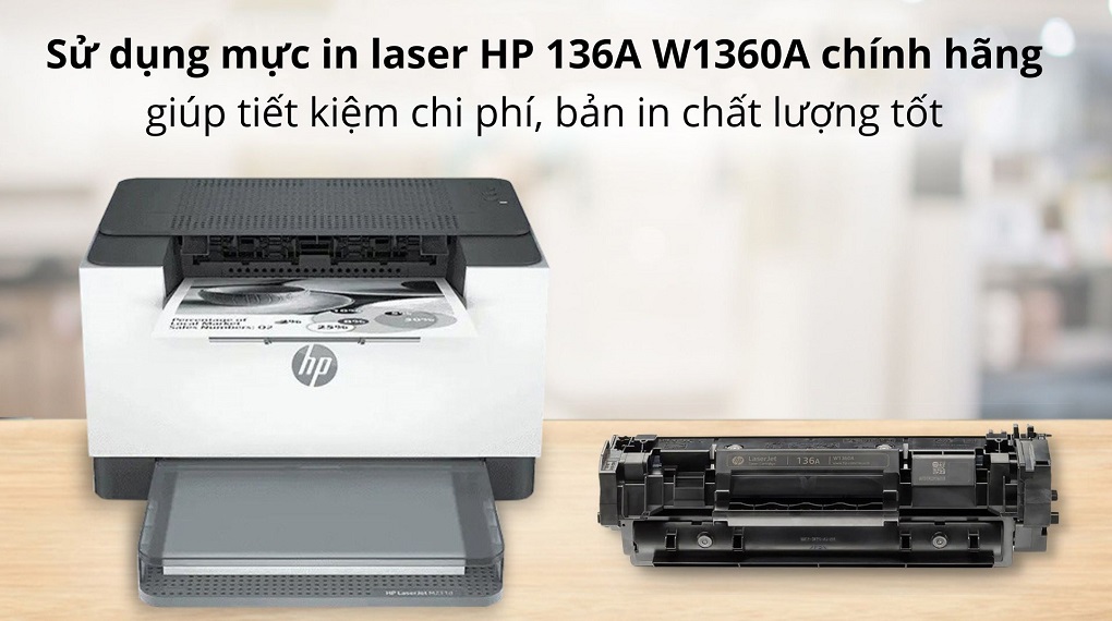 Hộp mực in laser HP 136A W1360A Đen - Chính hãng, giá rẻ