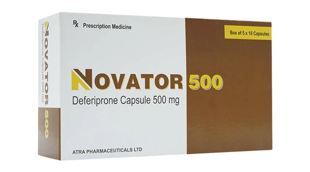 Novator 500mg trị quá liều sắt (5 vỉ x 10 viên) - 06/2024 | nhathuocankhang.com