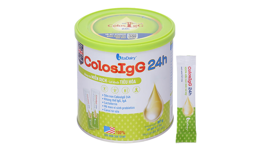 Sữa non ColosIgG 24h giúp tăng cường miễn dịch, hệ tiêu hóa khỏe mạnh ...