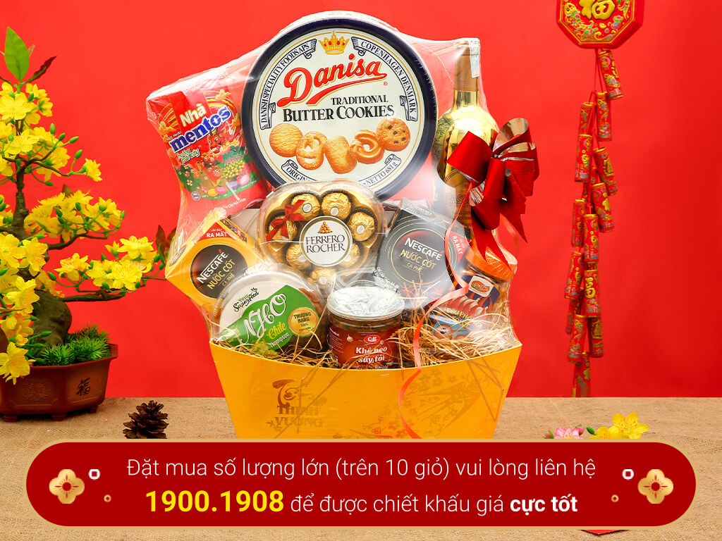 Giỏ quà tết Tân Xuân Như Ý tại Bách hóa XANH