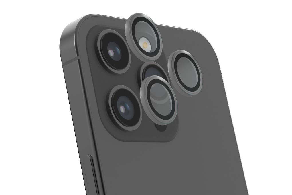 Miếng dán camera iPhone 15 Pro Max JCPAL Grey