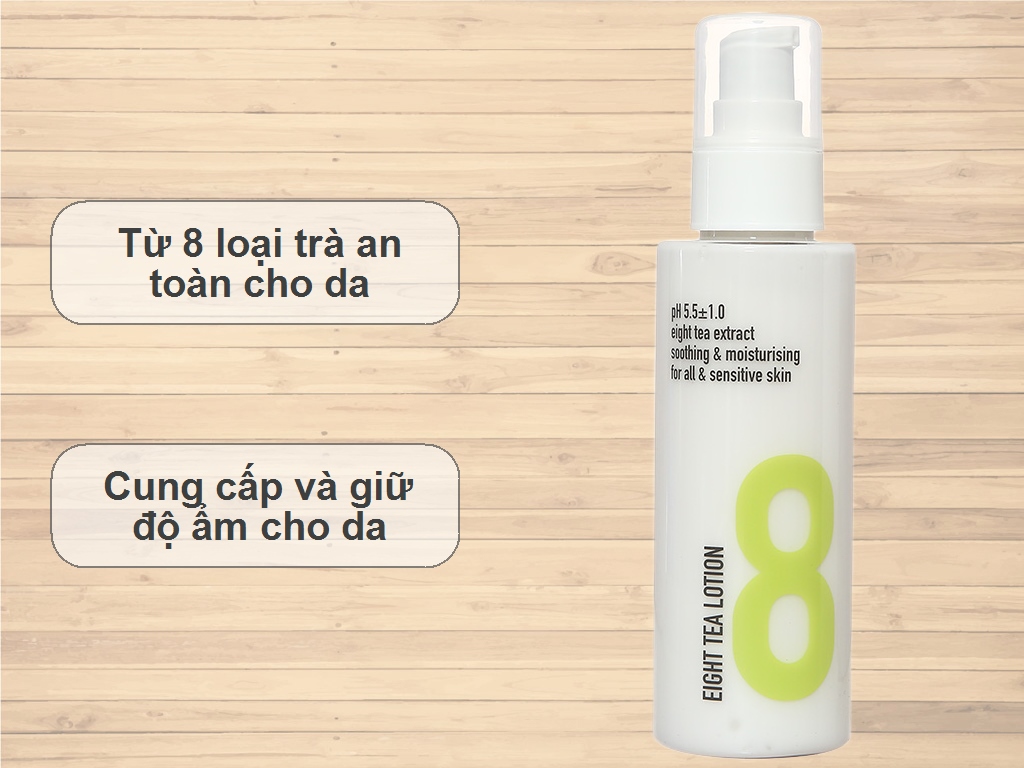 Sữa dưỡng Bom Eight Tea Lotion cấp ẩm 120ml ở Bách hóa XANH