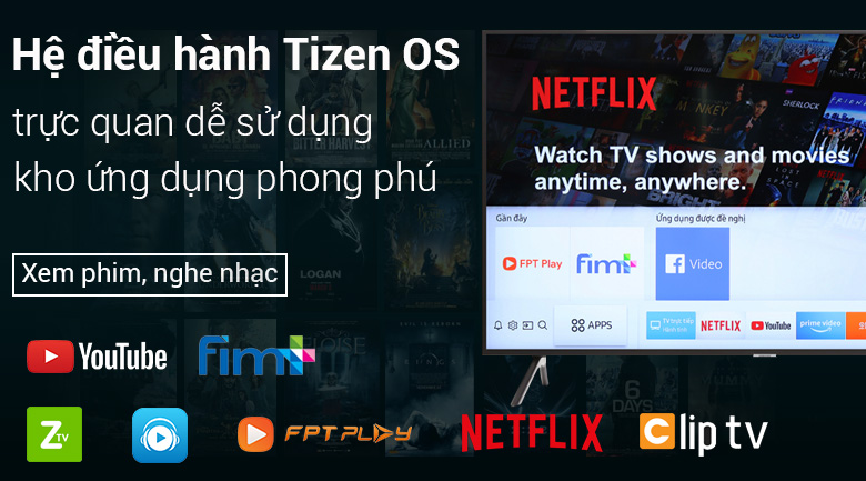 Smart Tivi Samsung 4K 55 inch UA55NU7100 - giá tốt, có trả góp