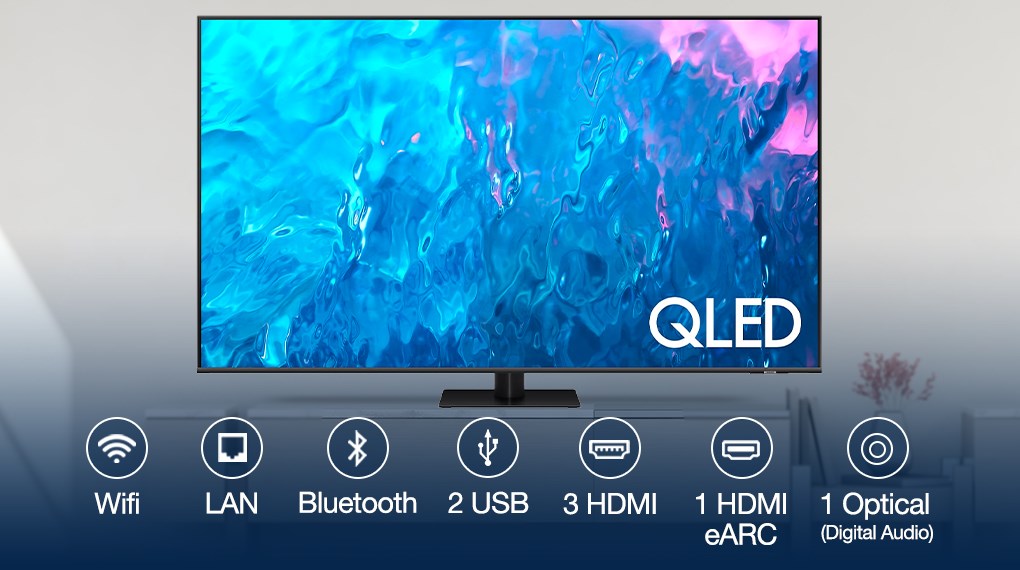 Smart Tivi QLED 4K 75 inch Samsung QA75Q70C - giá tốt, có trả góp