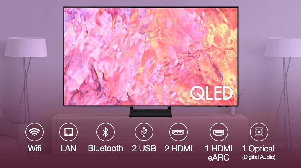 Smart Tivi QLED 4K 65 inch Samsung QA65Q60C - giá tốt, có trả góp