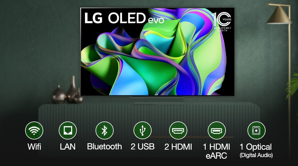 Smart Tivi OLED LG 4K 83 inch 83C3PSA - giá tốt, có trả góp