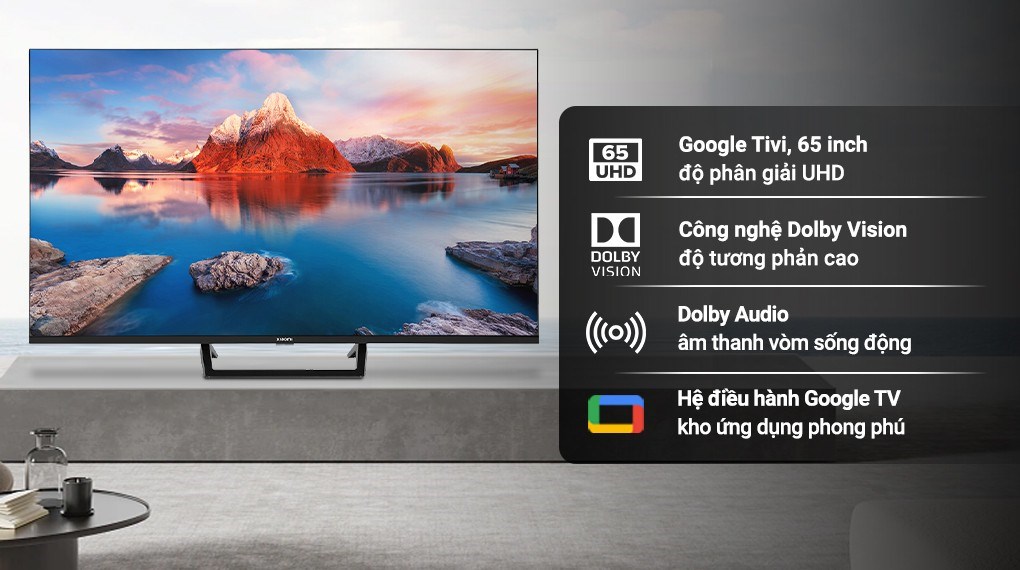 Google Tivi Xiaomi 4K 65 inch Pro L65M8-A2SEA - giá tốt, có trả góp